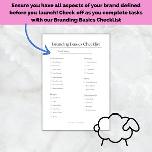 Business Branding Checklist, Printable Workbook for Brand Identity ...