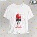Hiya, Georgie! Red Balloon Horror Shirt With Black Coquette Bow ...