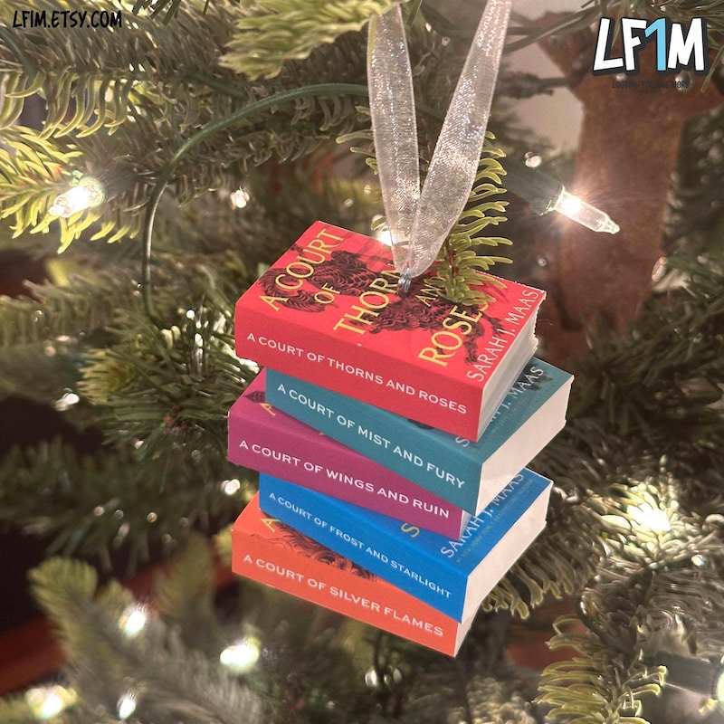 Book Stack Custom Ornament - Etsy