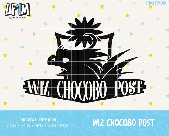 Wiz Chocobo Post Cut File Instant Download FF Svg Design - Etsy