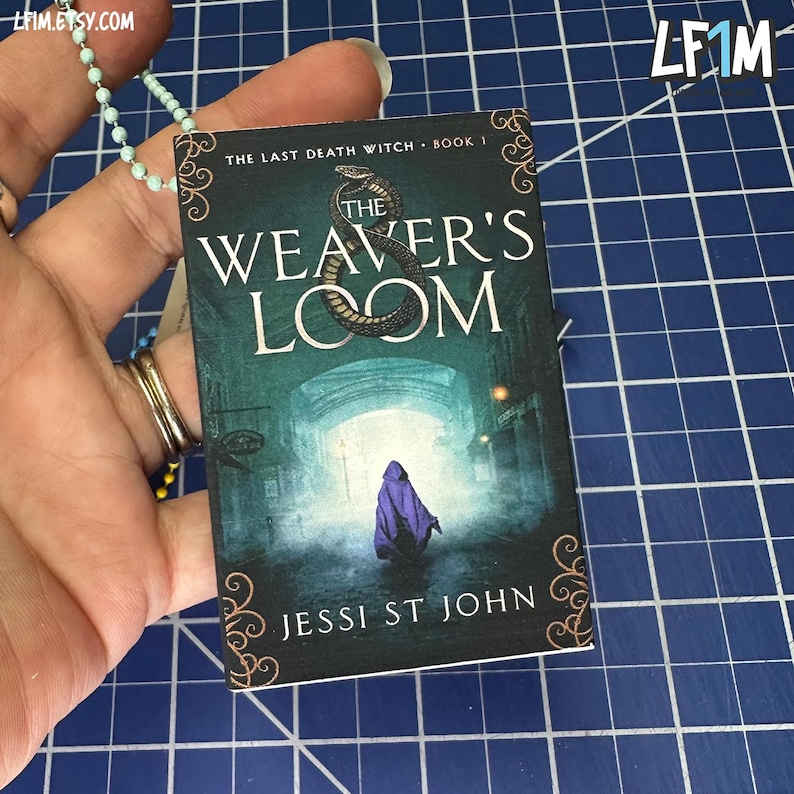Custom Mini Book Charm | Personalized Book Lover Keychain | Tiny Reader ...