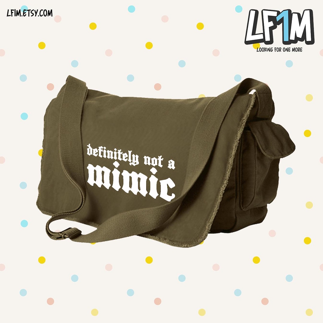 Definitely Not a Mimic Canvas Messenger Bag - Cotton Canvas Bag ...