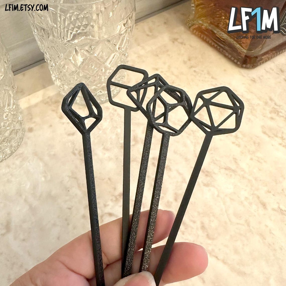 Dice Stir Sticks | Dungeons and Dragons Swizzle Sticks | Dnd Dungeon ...