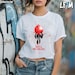 Hiya, Georgie! Red Balloon Horror Shirt With Black Coquette Bow ...