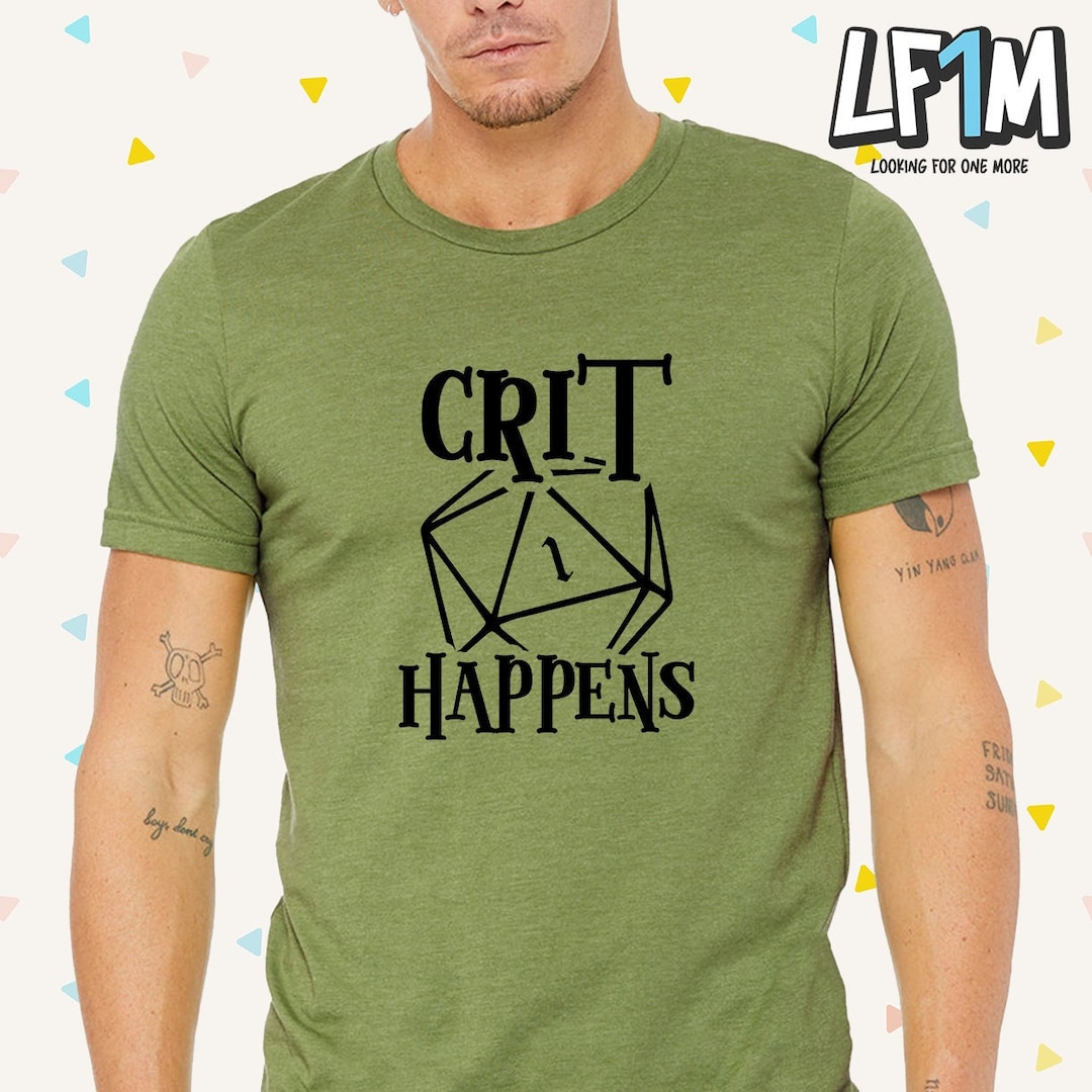 Crit Happens Shirt, Dnd Shirt, Dungeons and Dragons Tshirt, Gift for ...
