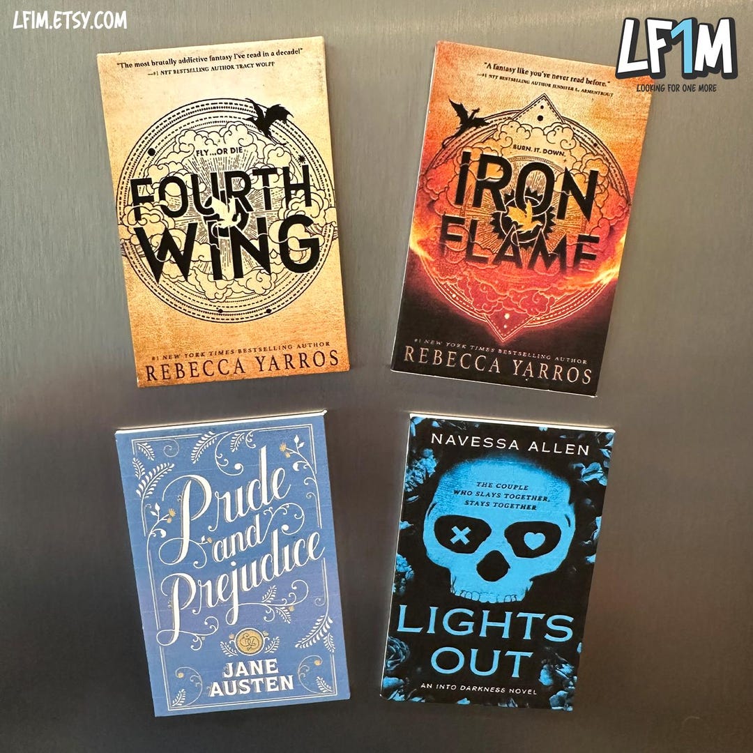 Book Cover Magnet | Custom Fridge Magnet for Readers, Bookshelves & TBR ...