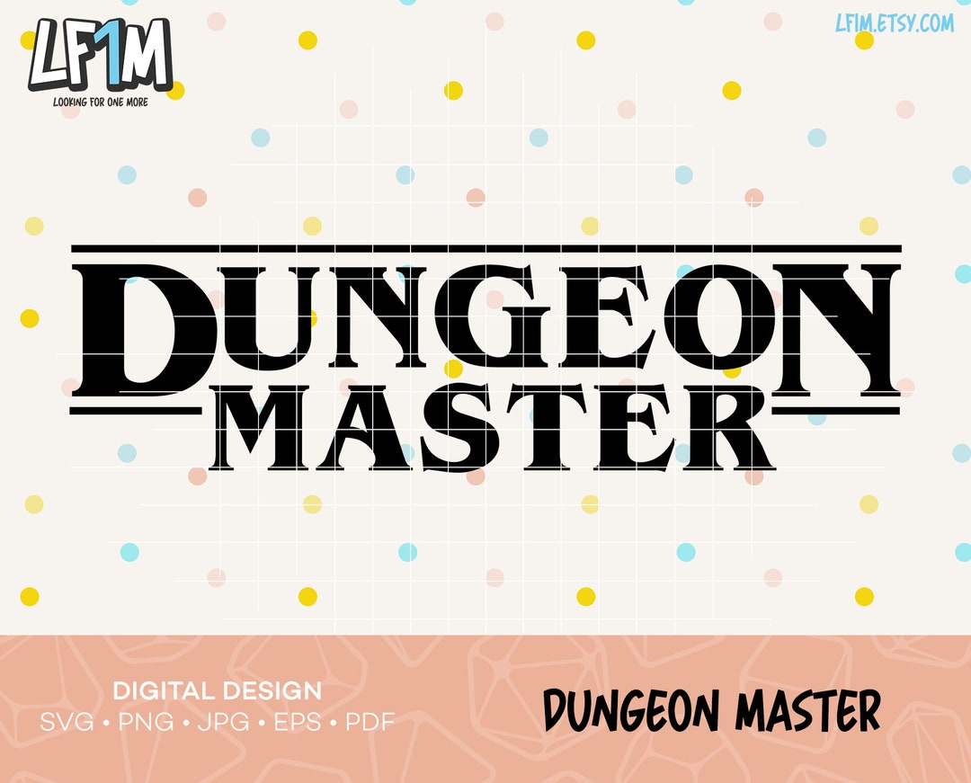 Dungeon Master Cut File - Instant Download - Dnd SVG Design - RPG Cut ...