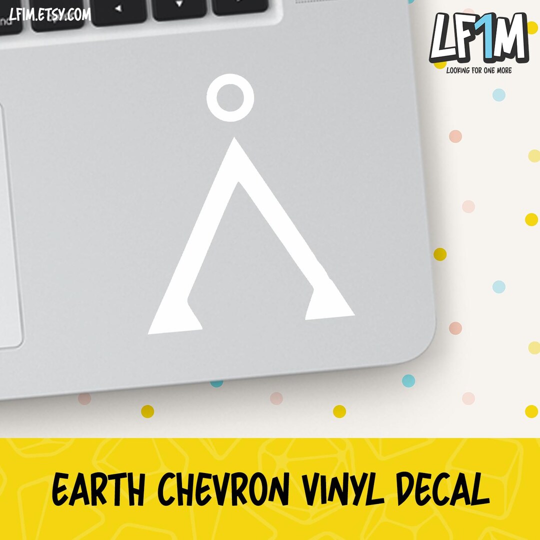 Earth Chevron Window Decal, Movie Inspired Car Decal, Sci-fi Door ...