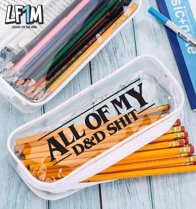 All of My Dnd Shit Pencil Case Dungeons and Dragons Pencil - Etsy