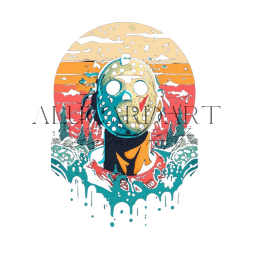 Jason Voorhees Digital Transparent Background Sublimation SVG - Etsy