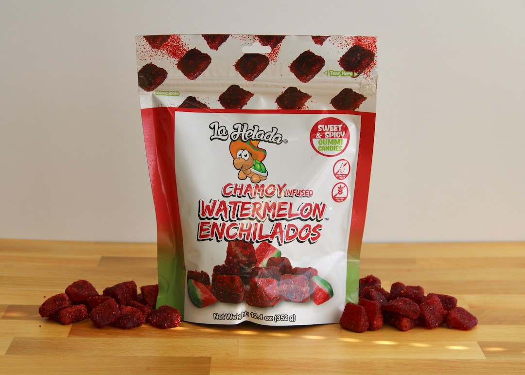Chamoy Watermelon Gummies – Spicy Enchilados Candy (12.4 Oz) - Etsy