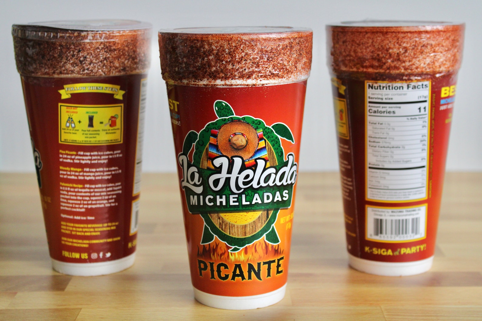 La Helada Michelada Beer Cups 12 Pack 24 Oz Cups Spicy Beer Cups ...