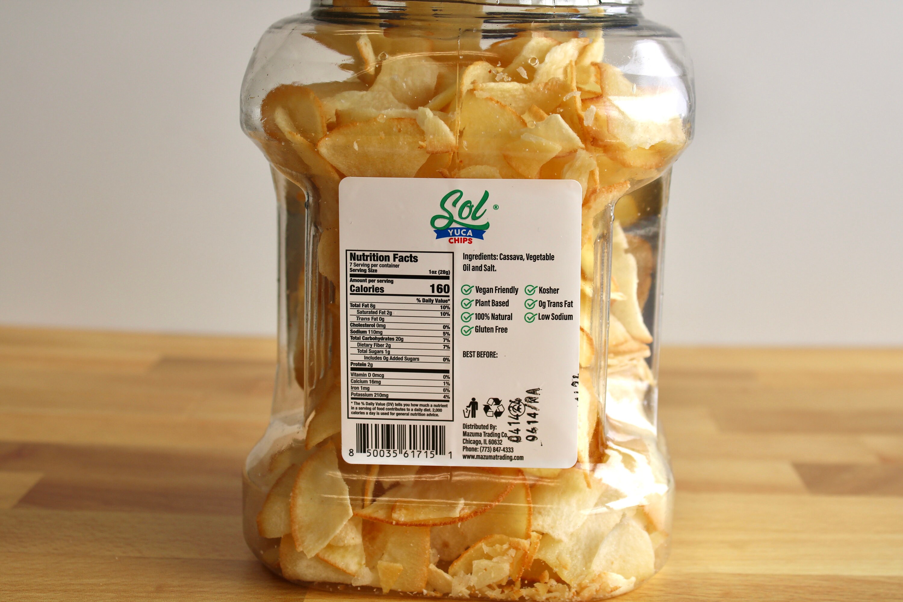 NEW Sol Yuca Chips Slightly Salted Yuca Chips Cassava Chips Healthy ...