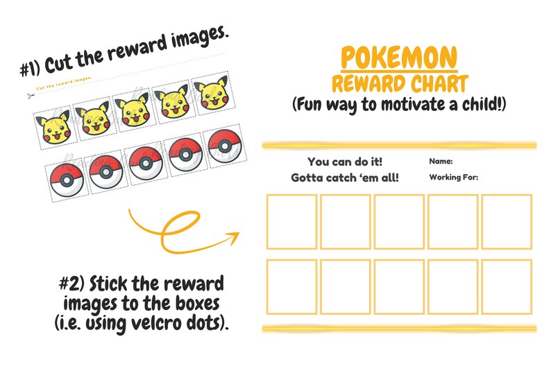 Rewards Chart Bundle - Super Mario, Pokemon, Minecraft, Monster Truck ...