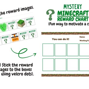 Rewards Chart Bundle - Super Mario, Pokemon, Minecraft, Monster Truck ...
