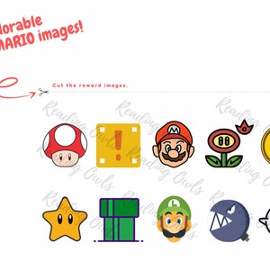 Super Mario Reward Chart, Token Board, Potty Training, Chore Chart for ...