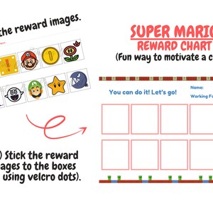 Rewards Chart Bundle - Super Mario, Pokemon, Minecraft, Monster Truck ...