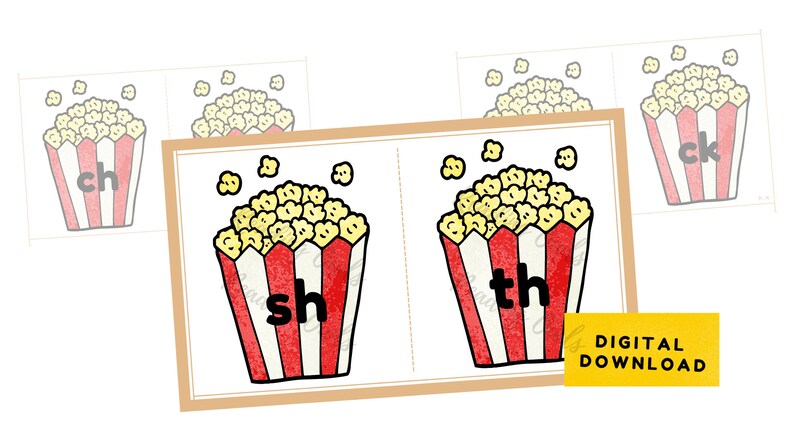 Phonics Kindergarten/ First Grade Diagraphs - Sh, Th, Ch, Wh, Qu Ck - Etsy