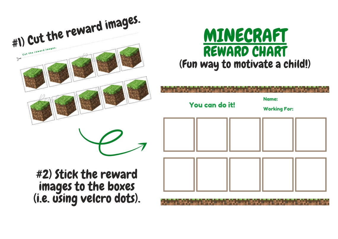 Rewards Chart Bundle - Super Mario, Pokemon, Minecraft, Monster Truck ...