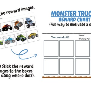 Rewards Chart Bundle - Super Mario, Pokemon, Minecraft, Monster Truck ...