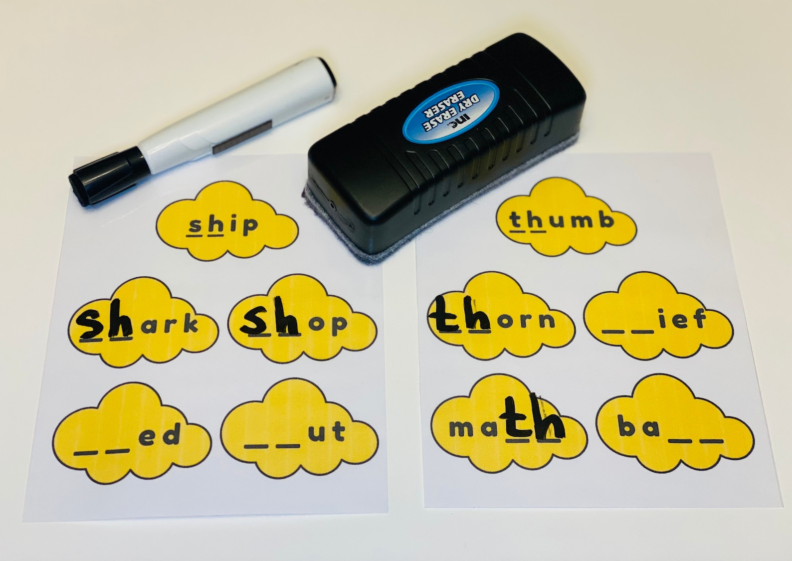 Phonics Kindergarten/ First Grade Diagraphs - Sh, Th, Ch, Wh, Qu Ck - Etsy