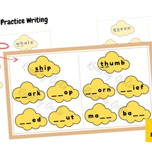 Phonics Kindergarten/ First Grade Diagraphs - Sh, Th, Ch, Wh, Qu Ck - Etsy