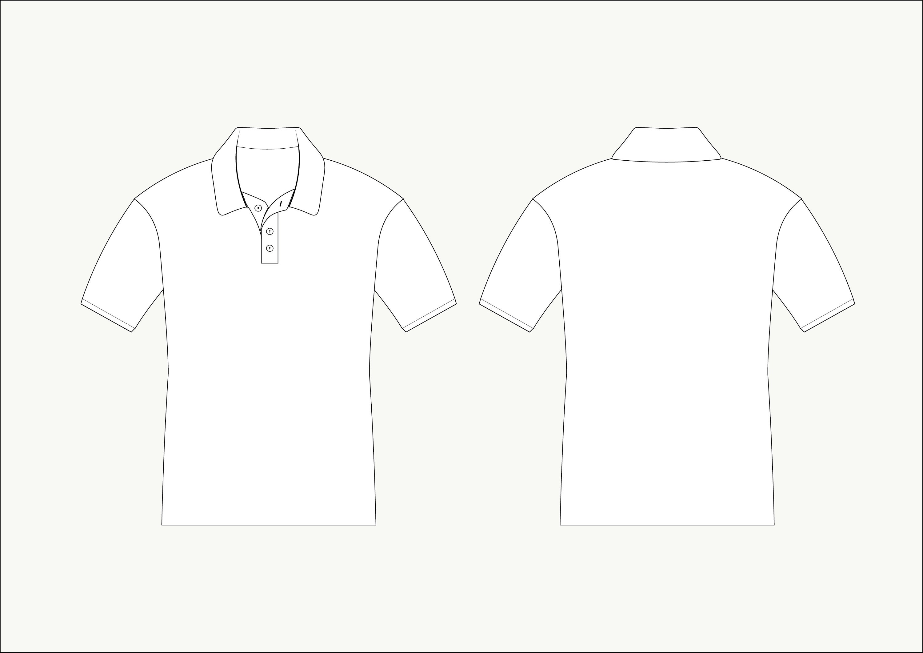 Golf Polo Vector Mockup Adobe Illustrator Mockup Apparel Template ...