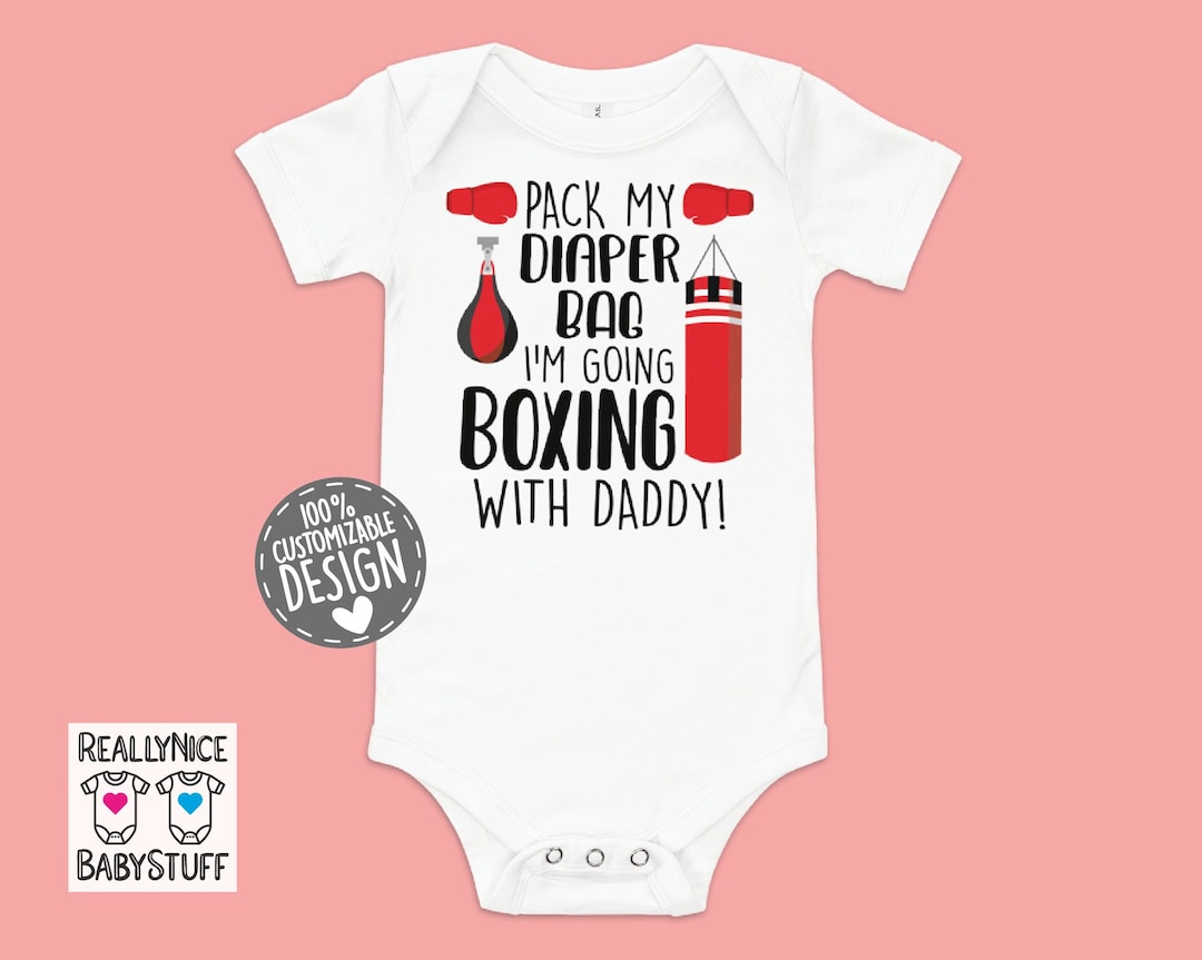 Boxing Baby Bodysuit Boxer Baby, Future Boxer One Piece, Boxer Romper ...