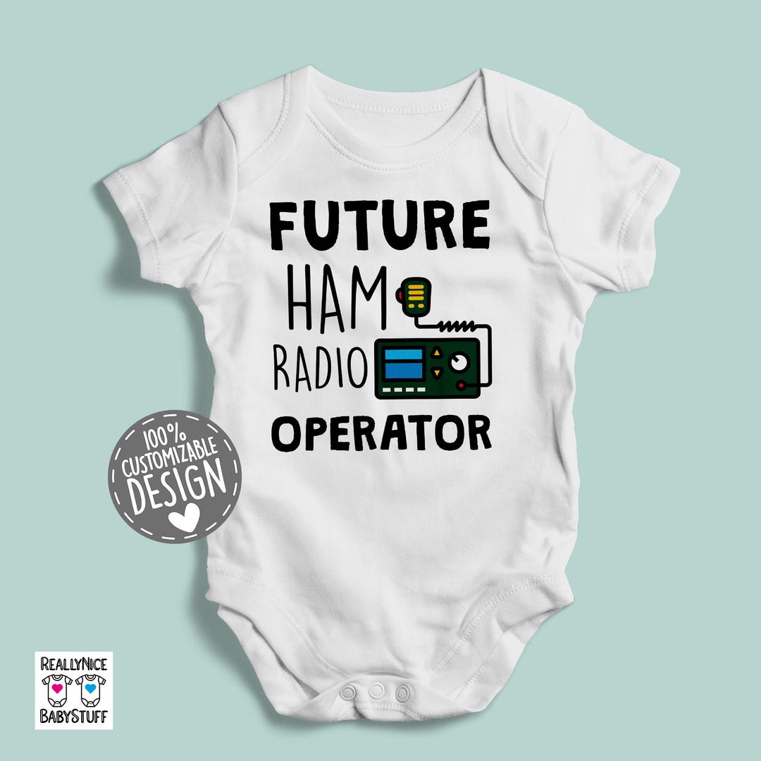 Future Ham Radio Operator Baby Bodysuit | Amateur Radio Romper - Etsy