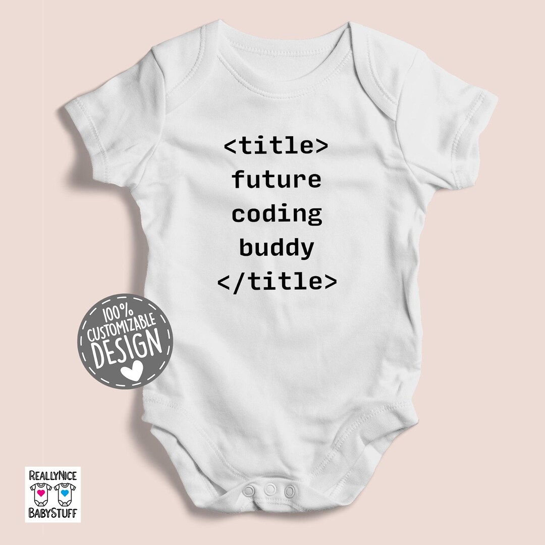 Funny Coder Baby Bodysuit | Future Coding Buddy Gift - Etsy