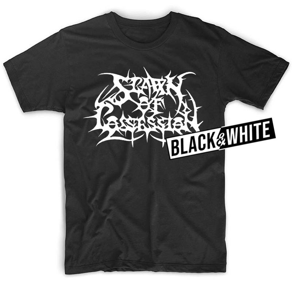 Spawn Of Possession Logo Poster Album Cover Metal Hard Rock Music T Shirt Black White Designed ...