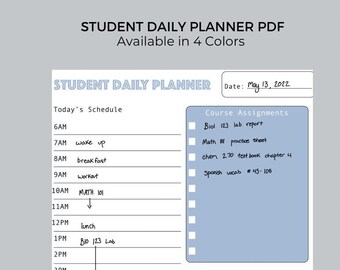 Student Daily Planner Forest Green - Etsy