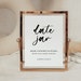 Editable Minimalist Wedding Date Night Sign Template - Etsy