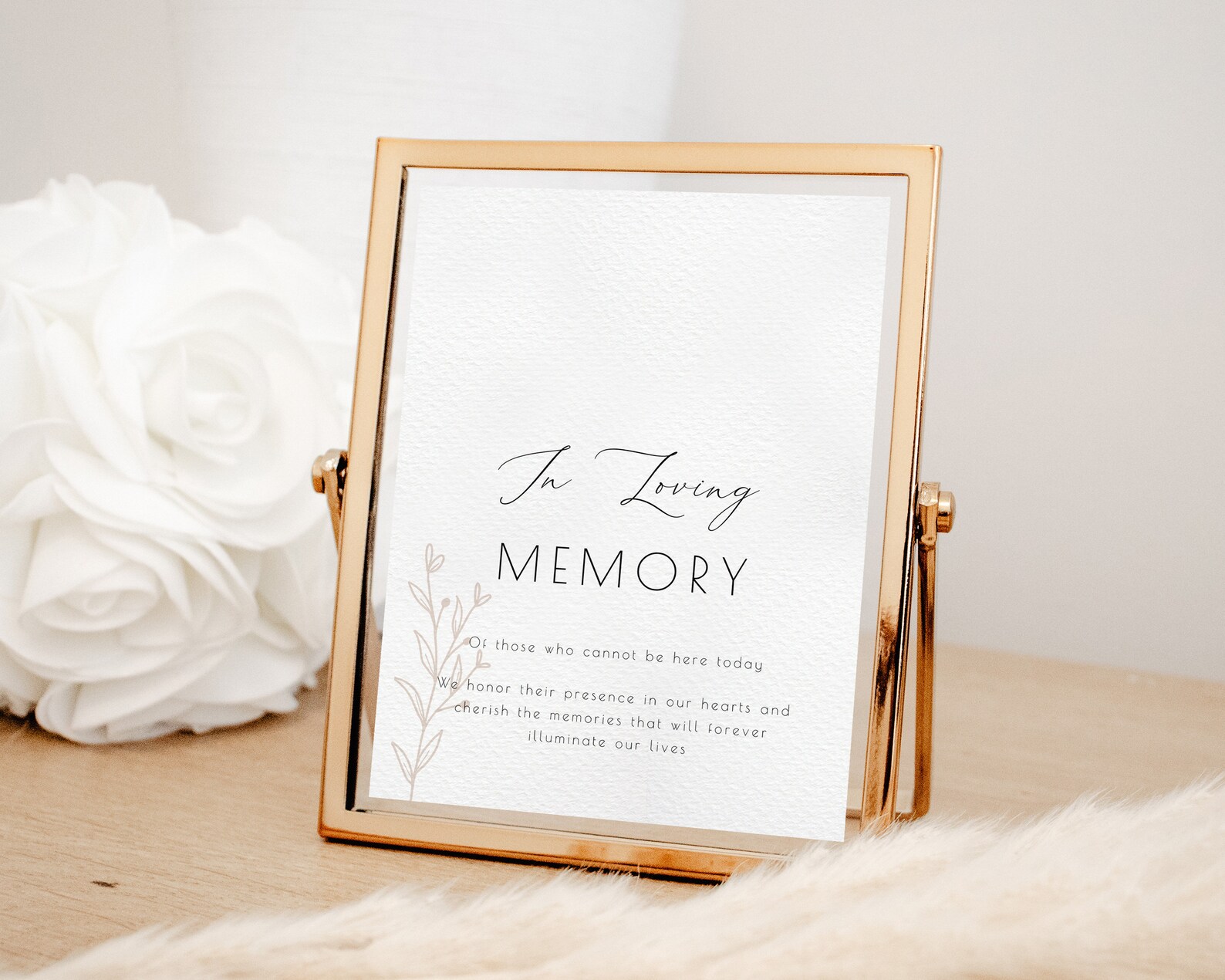 Memory Heaven Sign Template, in Memory Tribute Sign, Wedding ...
