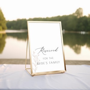 Bohemian Reserved Sign Template, Reserved Table Sign Printable Set ...
