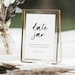 Editable Minimalist Wedding Date Night Sign Template - Etsy