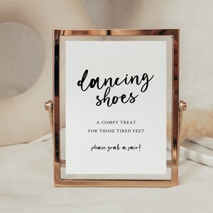 Dancing Shoes Wedding Sign Printable Wedding Sign Template - Etsy