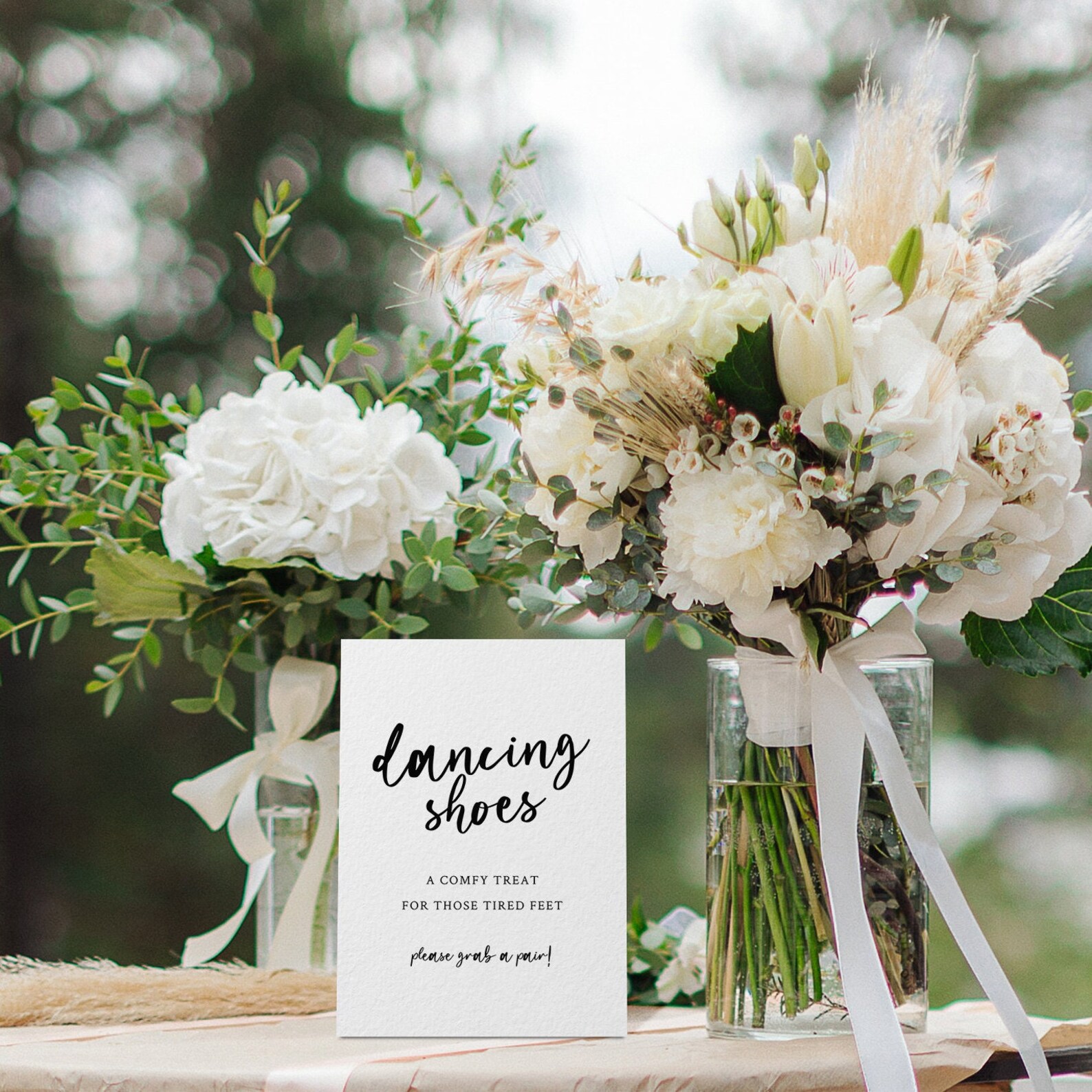 Dancing Shoes Wedding Sign Printable, Wedding Sign Template, Dancing ...