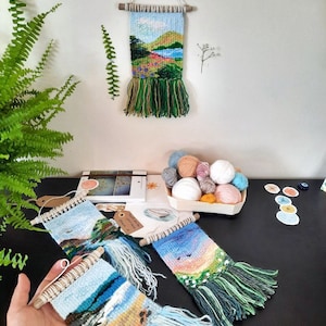 Mini Small Woven Wall Hanging | Weave Weaving Tapestry Ornaments ...