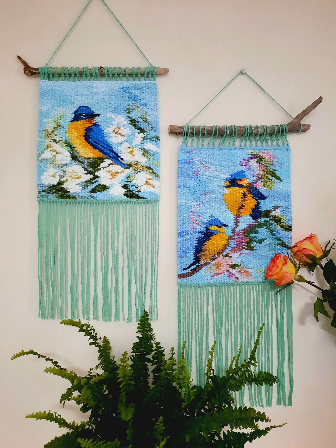 Woven Wall Hanging Weave Wall Tapestry Peace for Ukraine - Etsy