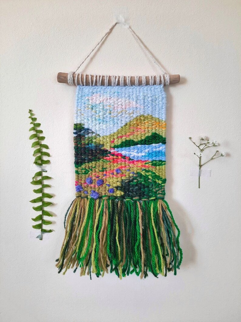 Mini Small Woven Wall Hanging | Weave Weaving Tapestry Ornaments ...