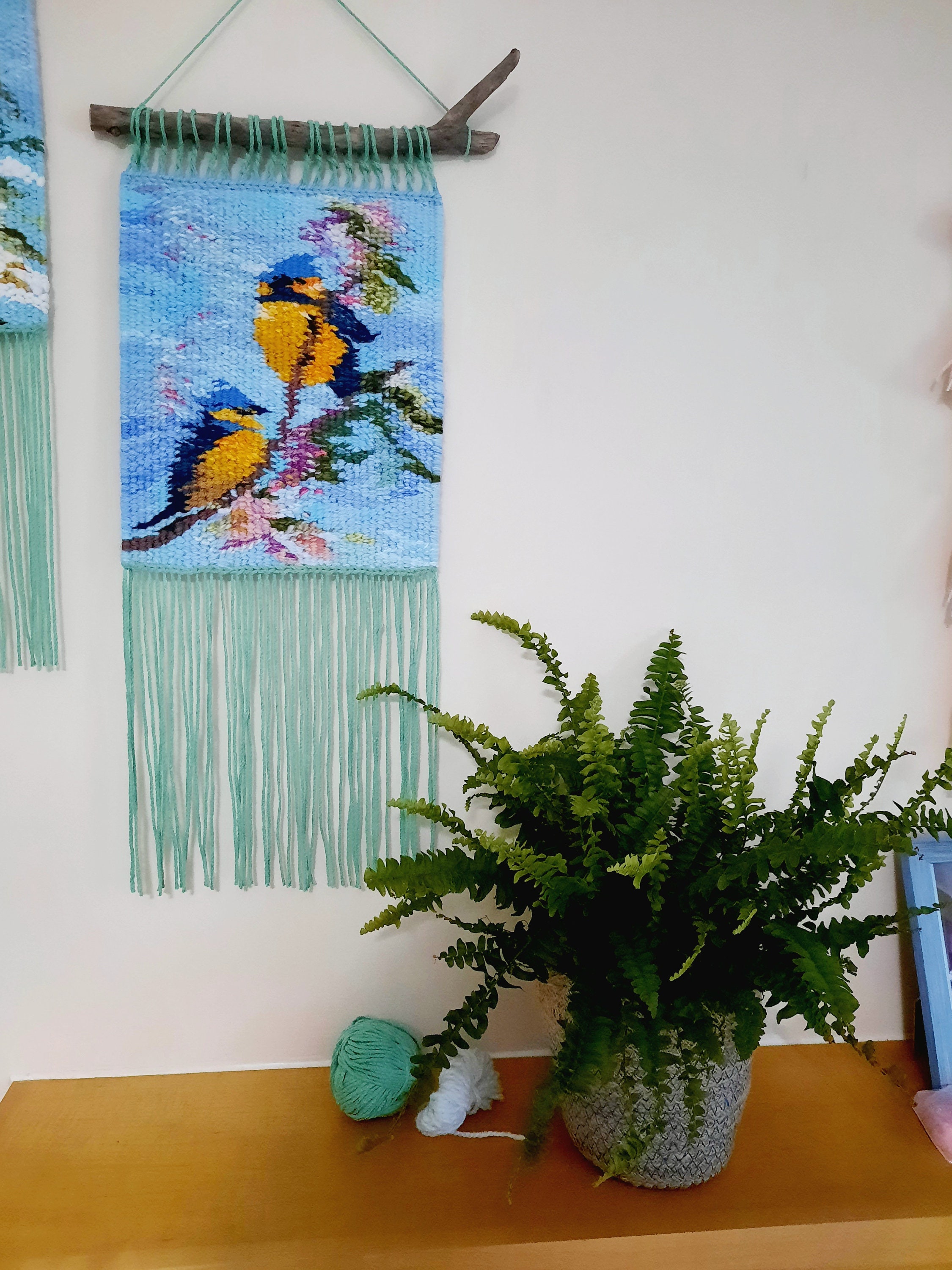 Woven Wall Hanging Weave Wall Tapestry Peace for Ukraine - Etsy