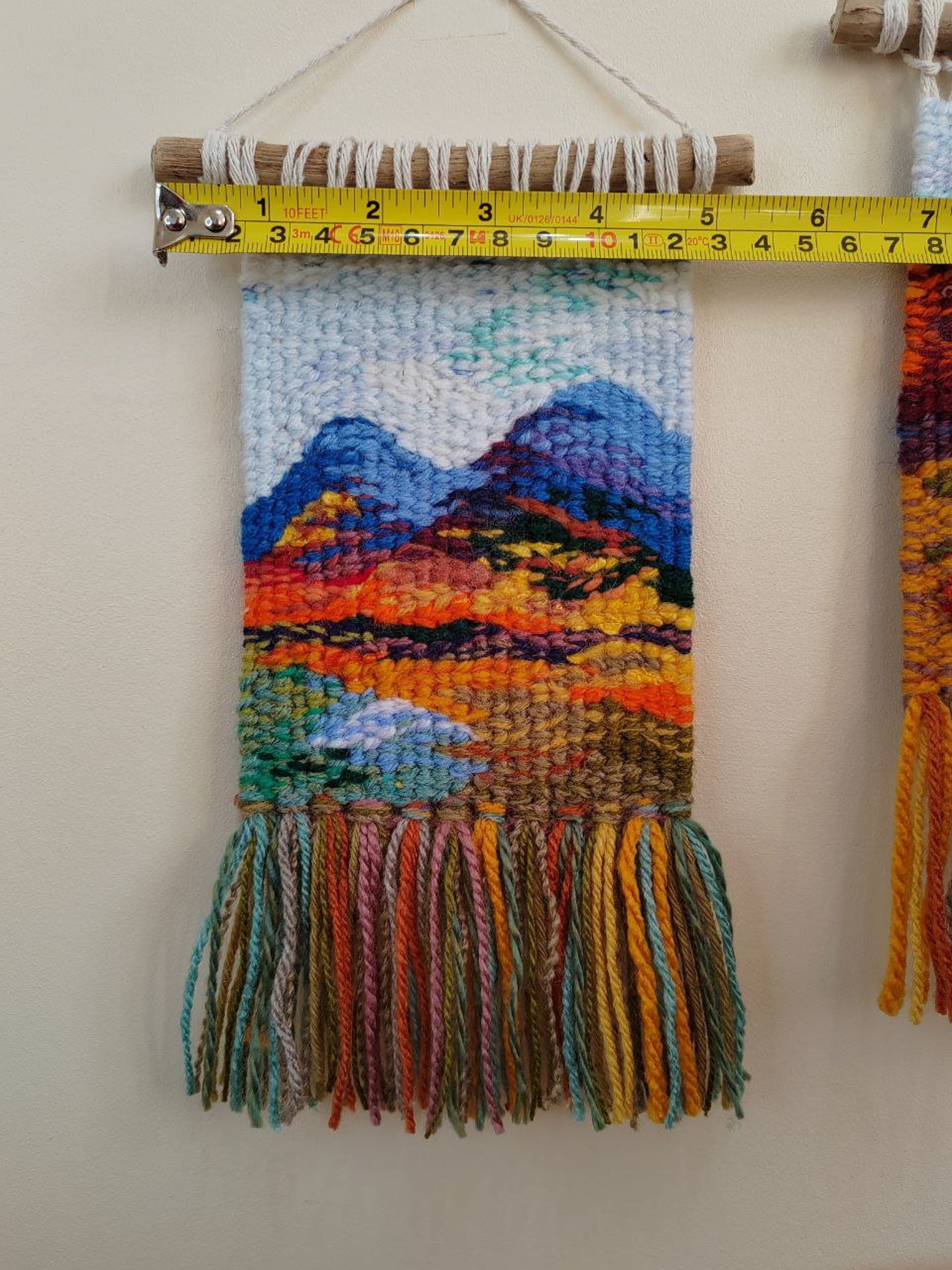 Mini Small Woven Wall Hanging Autumn Weave Weaving - Etsy UK