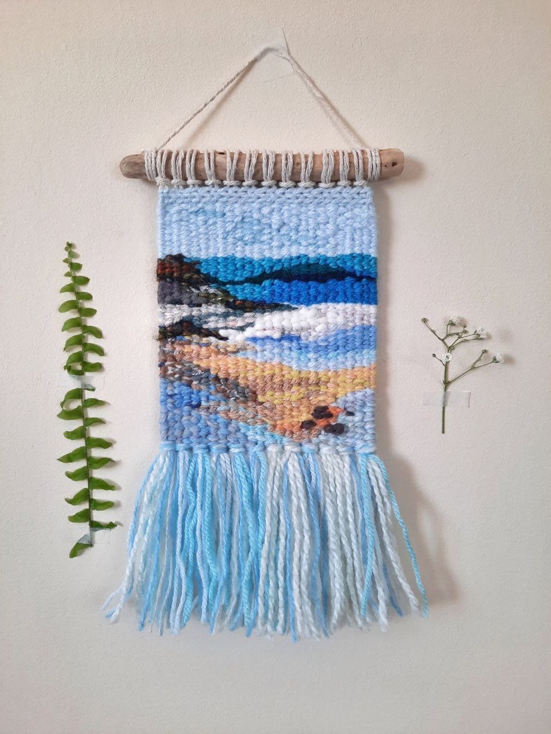 Mini Small Woven | Wall Hanging Autumn | Weave | Weaving Tapestry ...