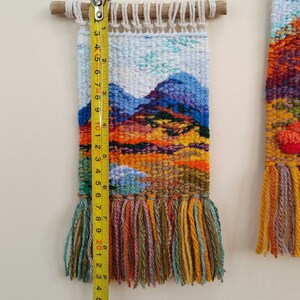 Mini Small Woven Wall Hanging Autumn Weave Weaving Tapestry Ornaments ...