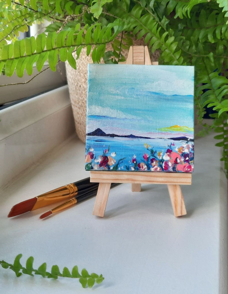 Mini Canvas Painting | Landscape Painting | Original Acrylic Painting ...