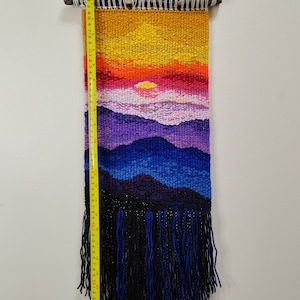 Handmade Tapestry Sunset | Woven Wall Hanging | Wall Decor Weaving ...