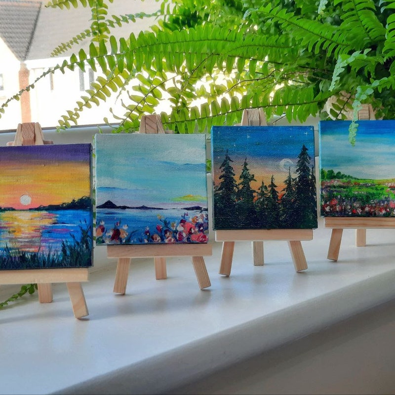 Mini Canvas Painting - Etsy