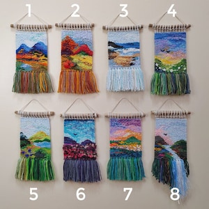 Mini Small Woven Wall Hanging | Weave Weaving Tapestry Ornaments ...