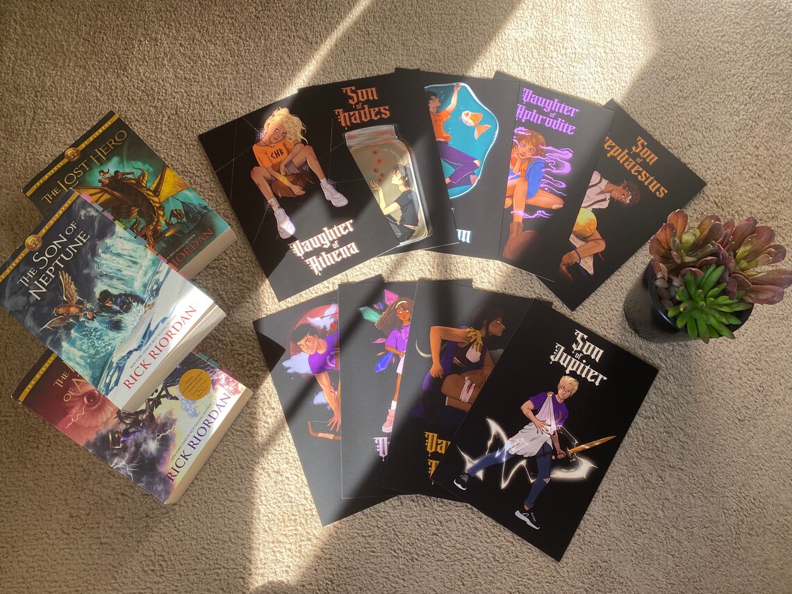 Complete Set Bundle 9 Prints Heroes of Olympus Poster | Etsy